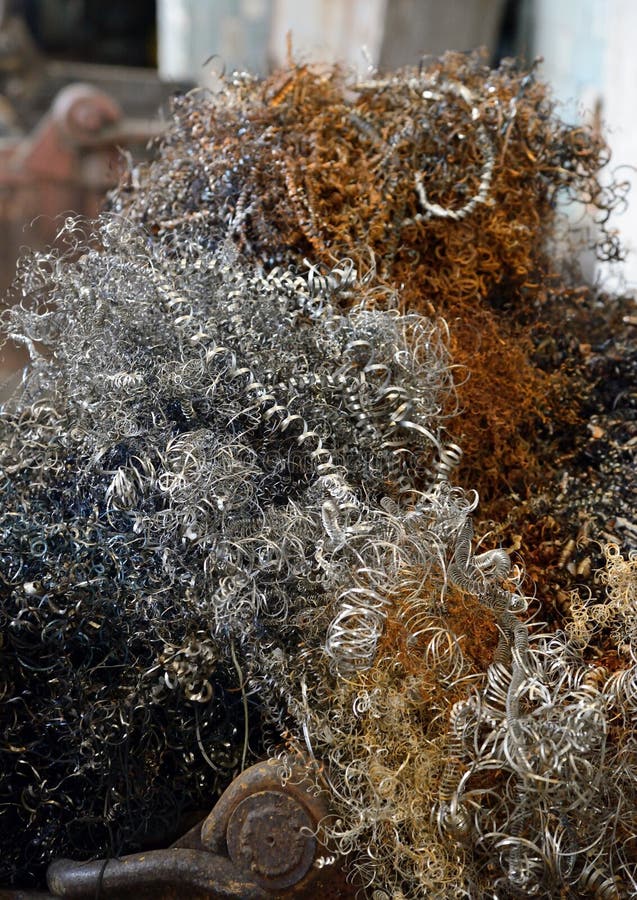 Metal shavings stock photo. Image of scrap, steel, garbage - 33726682