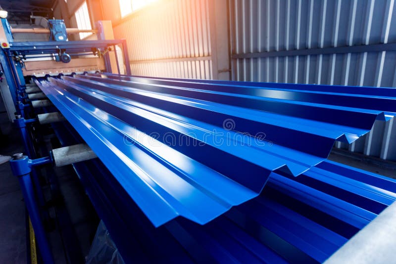 Metal Sheet Forming Machine at the Modern Metalwork Factory. Stock ...