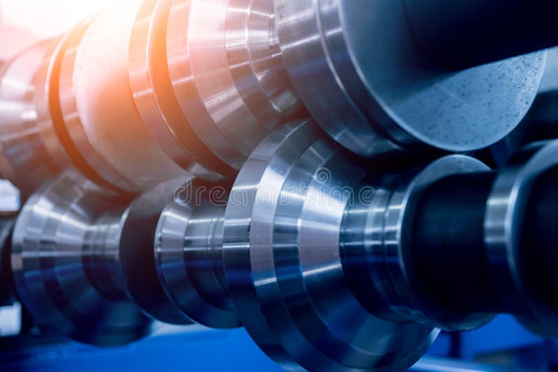 Metal Sheet Forming Machine at the Modern Metalwork Factory. Stock ...