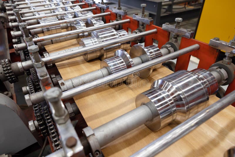 Metal Sheet Forming Machine Stock Image - Image of folding, plant ...