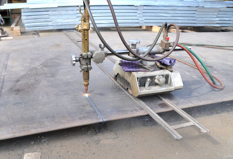 Metal Sheet Gas Cutting stock photo. Image of lazer, intense - 12790480