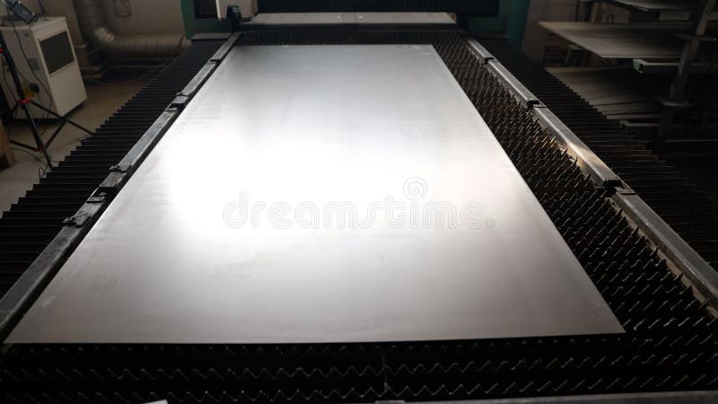 Metal Sheet Metal, in Production. Steel Plate, Steel Sheet. Metal ...