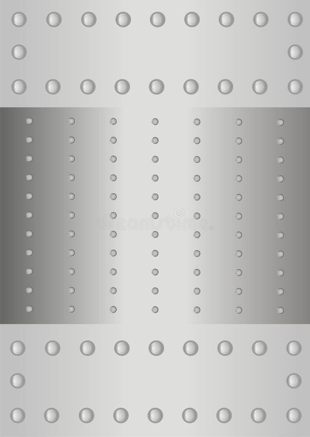 Metal sheet with a rivet. stock vector. Illustration of circle - 13842217