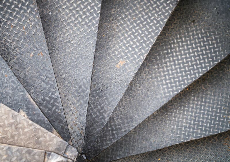 Metal Sheet Staircase from Top View Stock Image - Image of texture ...