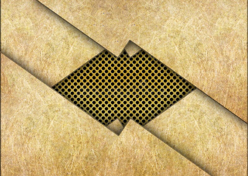 Brass Sheet with Diamond Print. Gold Metal Background Stock Photo ...