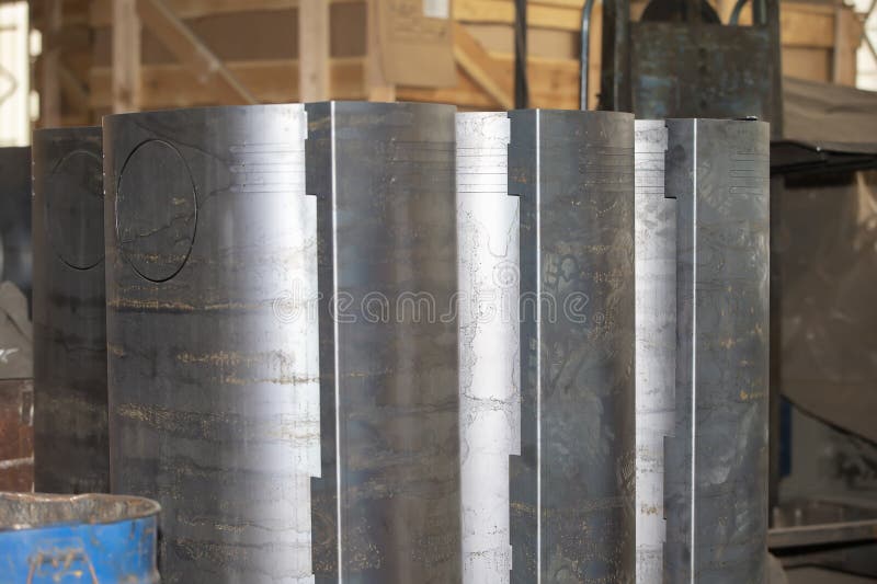 Metal Sheets in a Metalworking Stock Photo - Image of heavy, work ...