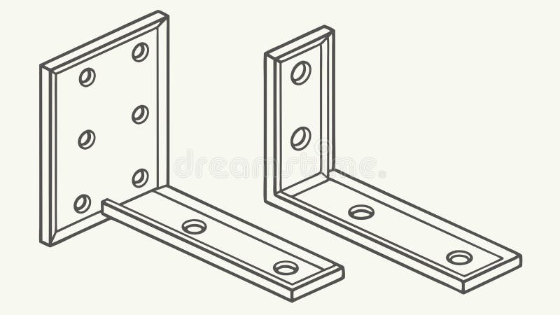 Metal Shelf Brackets, Support, Hardware and Construction Elements ...