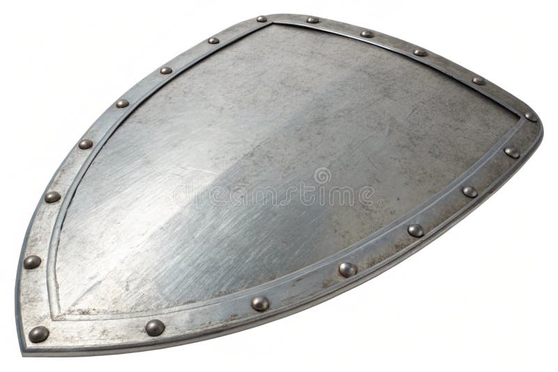 Metal Shield or Plate with Rivets Isolated Stock Illustration ...