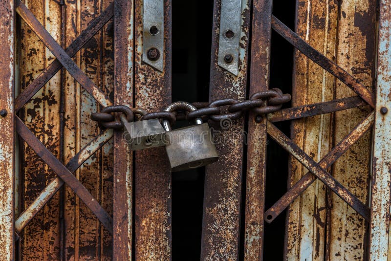 Metal shutter gate stock image. Image of shutter, protection - 87254535