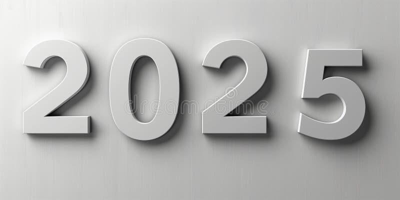 A Metal Sign Displaying the Number 2055 Stock Photo - Image of silver ...