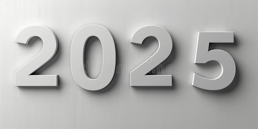 A Metal Sign Displaying the Number 2055 Stock Photo - Image of silver ...