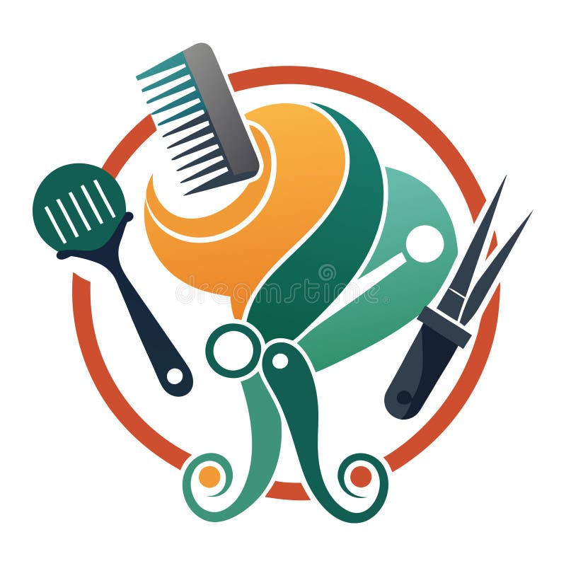 Metal Silver Barber Tool Vector Illustration Bundle Set Stock Vector ...