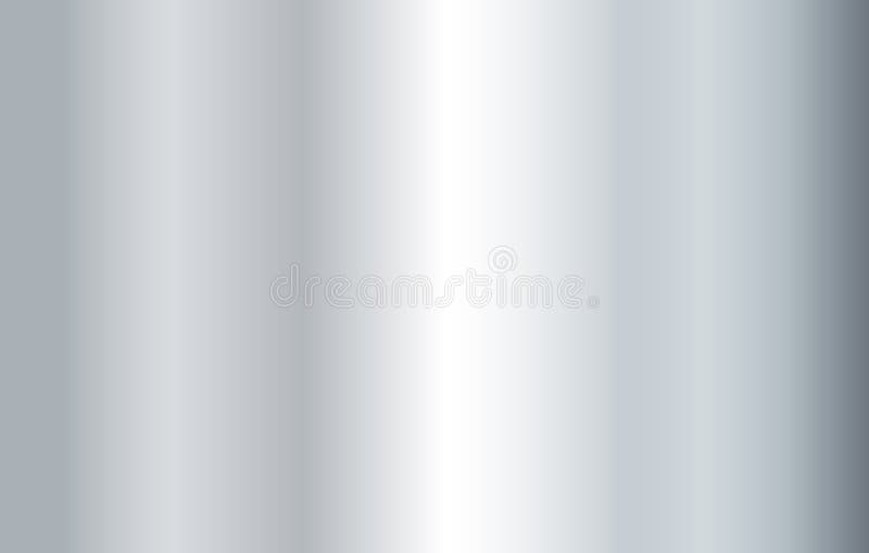 Metal Silver Gradient. Gray Shiny Aluminum Shapes Stock Vector ...