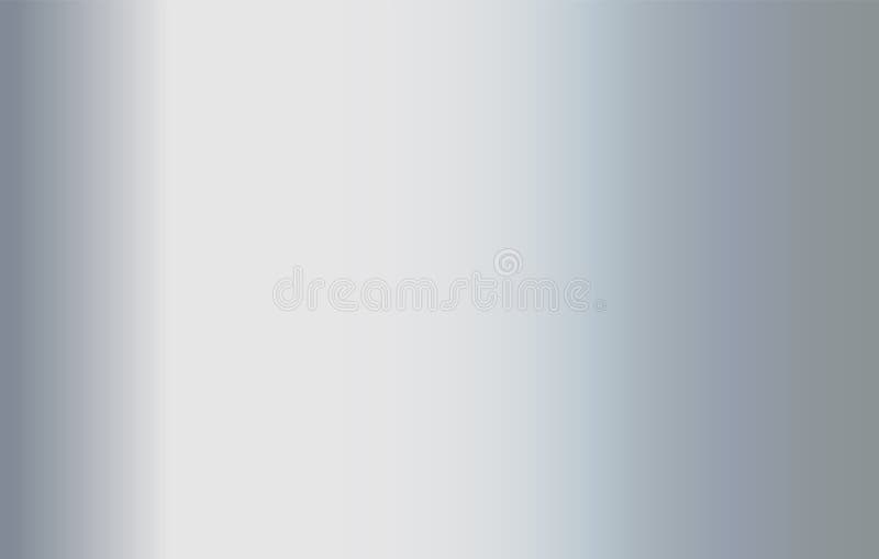 Metal Silver Gradient. Gray Shiny Aluminum Shapes Stock Vector ...