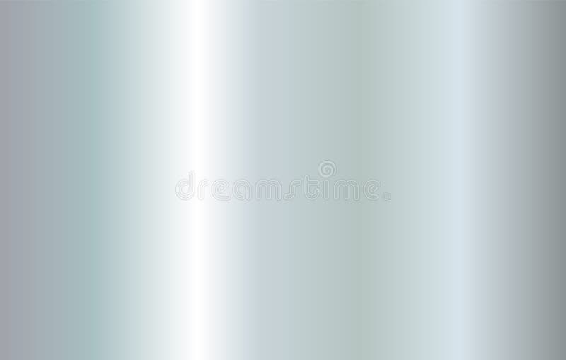 Metal Silver Gradient. Gray Shiny Aluminum Shapes Stock Vector ...