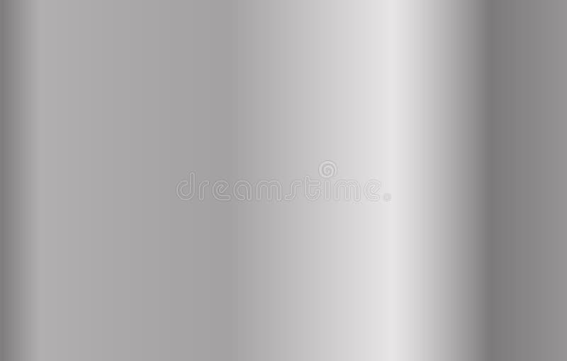 Metal Silver Gradient. Gray Shiny Aluminum Shapes Stock Vector ...