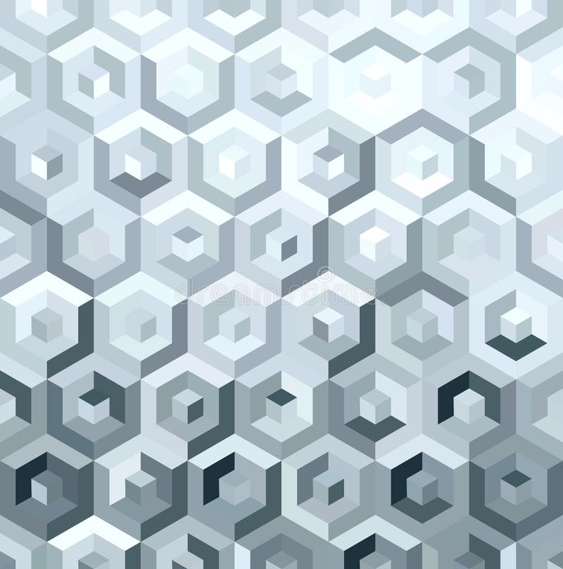 Metal Silver 3d Geometry Low Poly Seamless Pattern Stock Vector ...