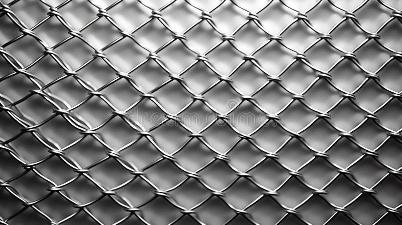 Metal Silver Mesh Background Under White Light. Generative Ai Stock ...