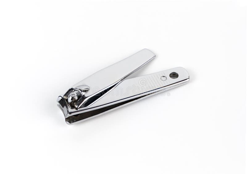 Metal Silver Nail Cutter for Nail Cutting Isolated Stock Photo - Image ...