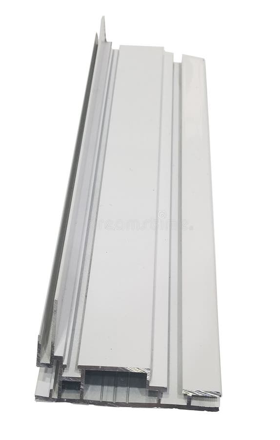 Metal Silver Plate and Stick on White Background Stock Image - Image of ...