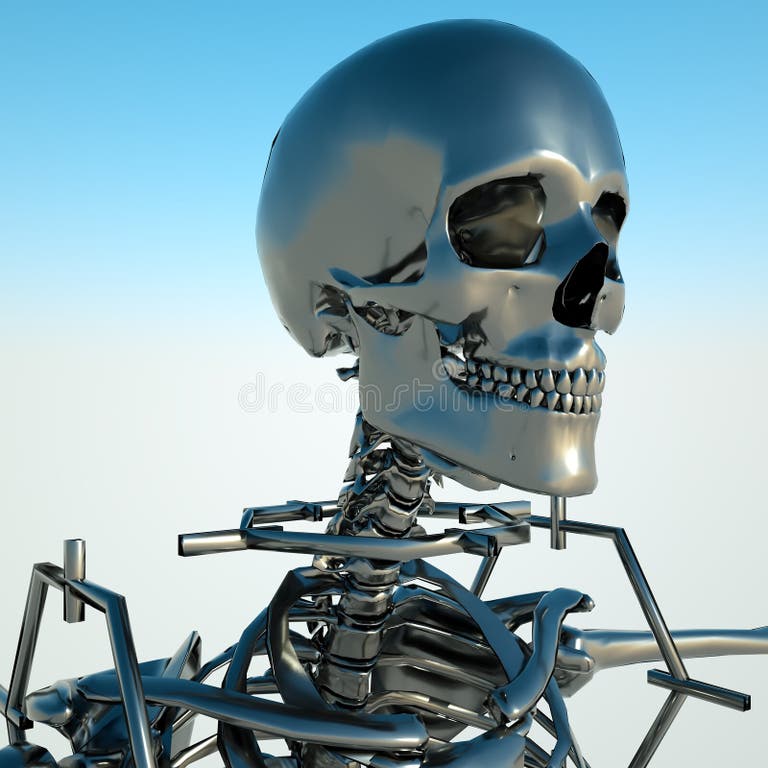 Metal skeleton stock illustration. Illustration of rock - 18887445
