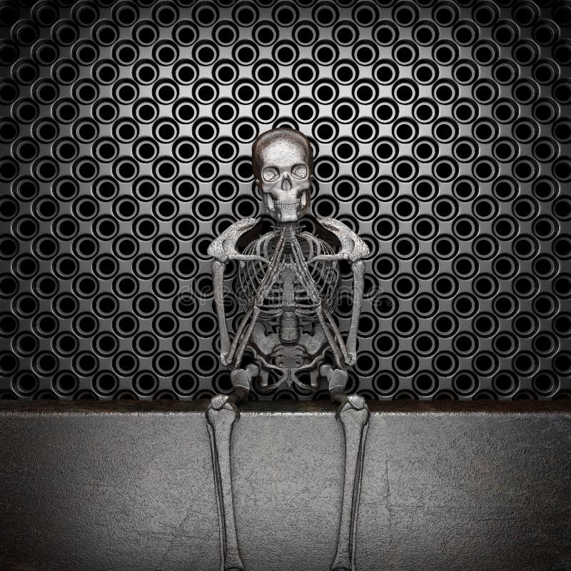 Metal skeleton stock illustration. Illustration of sheet - 31435992