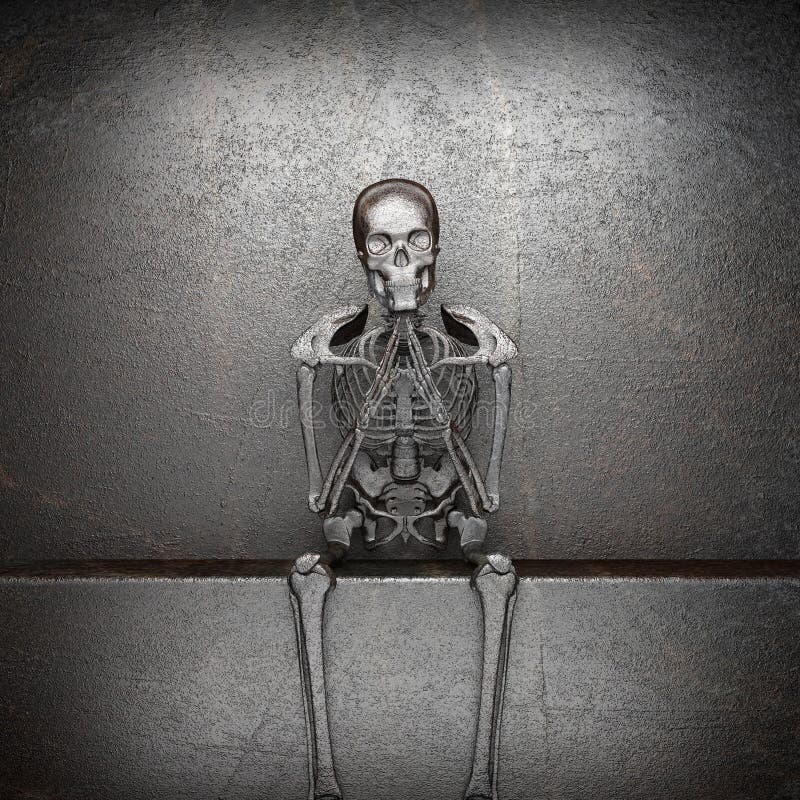 Metal skeleton stock illustration. Illustration of sheet - 31481678
