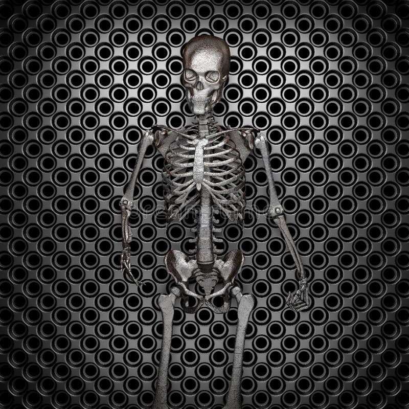 Metal skeleton stock illustration. Illustration of dead - 31638289