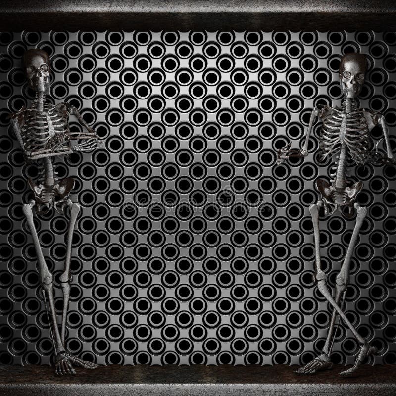 Metal skeleton stock illustration. Illustration of panel - 31686679