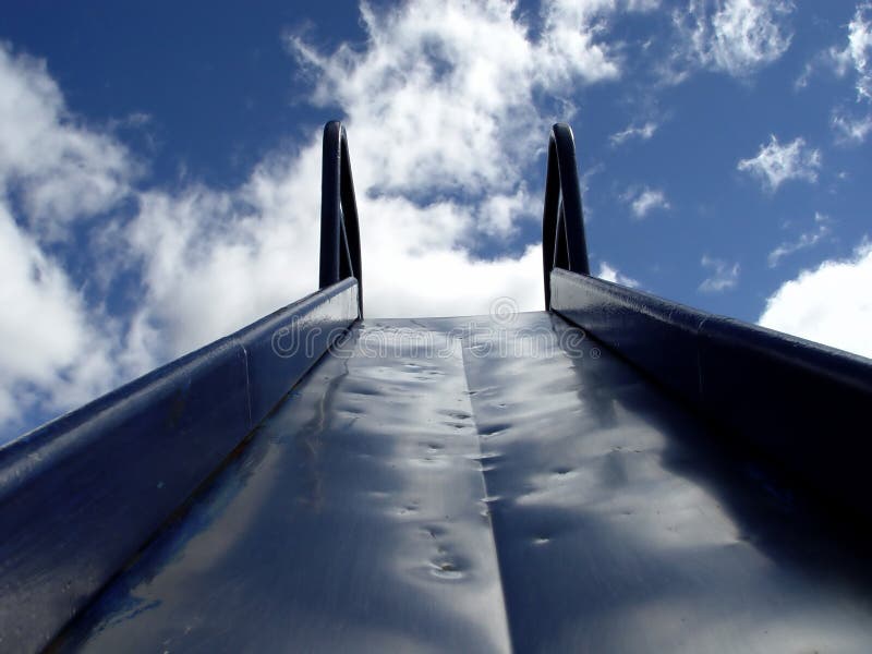 Metal Slide stock image. Image of bottom, skies, concepts - 13199
