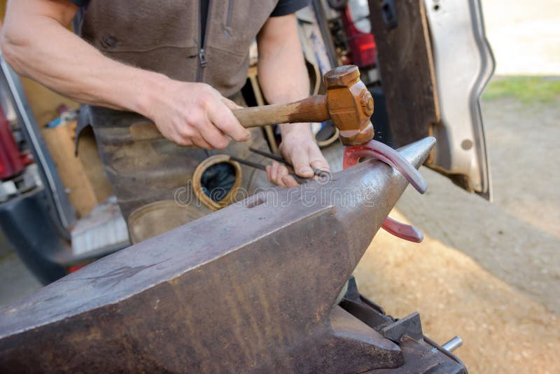 Metal smith working tools stock image. Image of skill - 171371075