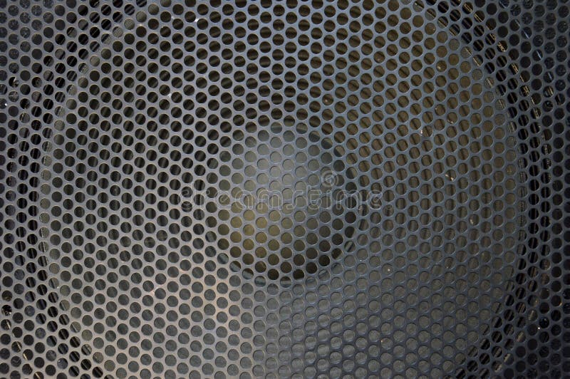 Metal sound cover stock image. Image of macro, hole, equipment - 35118075