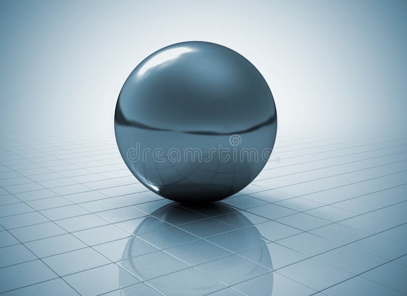 Metal sphere stock illustration. Illustration of round - 18146346