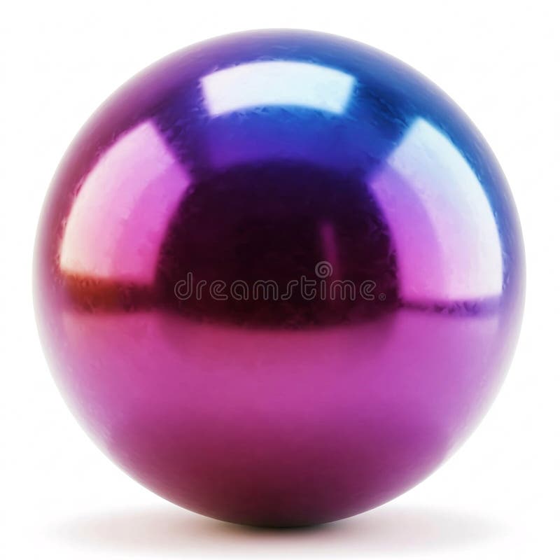 Metal Sphere Isolated on a White Background Stock Image - Image of ...