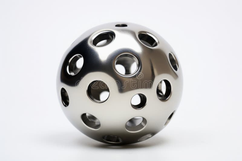 Metal Sphere on White stock illustration. Illustration of round - 287162217