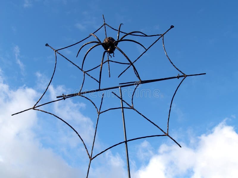 Metal spider web stock photo. Image of facade, artistic - 8537540