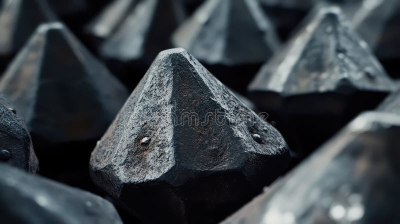 Metal Spikes Arranged in an Intricate Pattern Stock Illustration ...