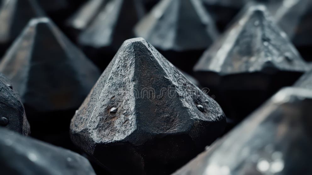 Metal Spikes Arranged in an Intricate Pattern Stock Illustration ...