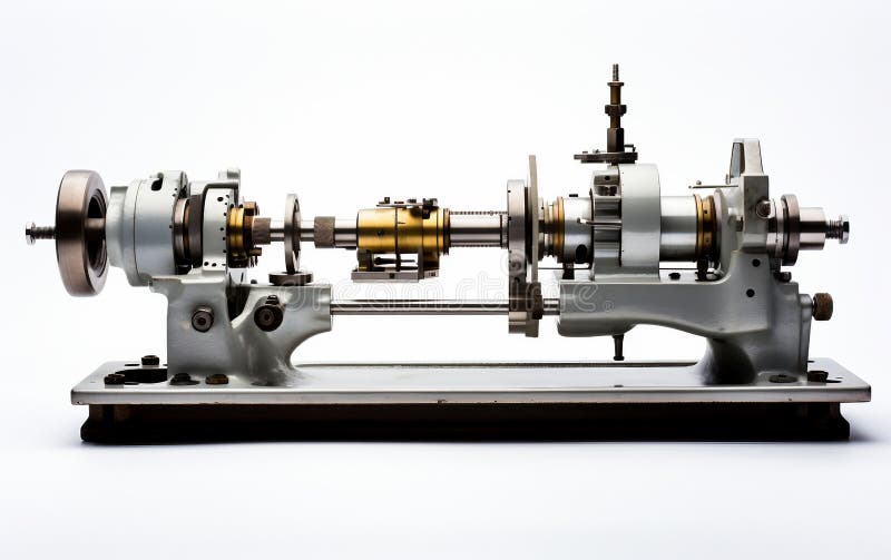 Metal Spinning Machine Isolated on Transparent Background. Stock ...