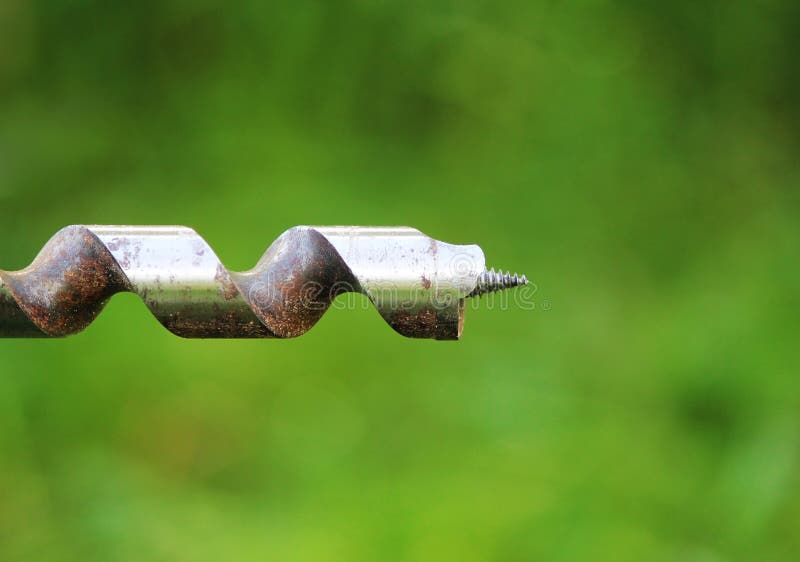 Metal Spiral Drill for Making Holes in Logs when Assembling a Wooden ...