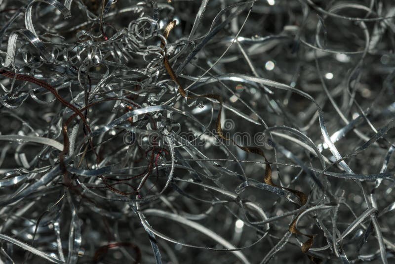 Metal splinter close-up stock photo. Image of recycling - 135746600