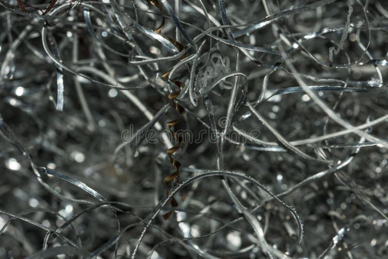 Metal splinter close-up stock image. Image of processing - 135746867