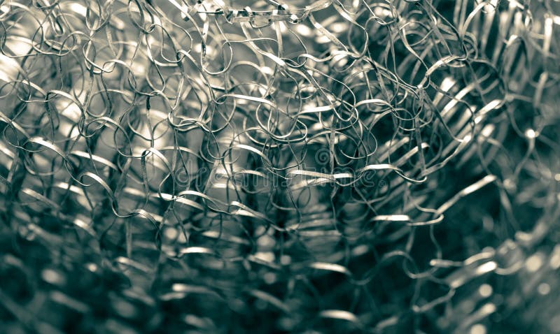 Metal Sponge As an Abstract Background Stock Image - Image of shiny ...