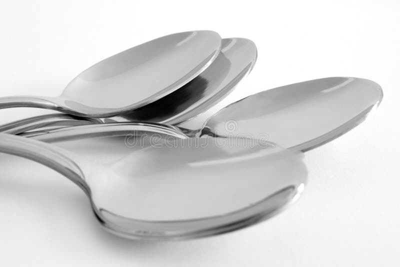 Metal spoon stock image. Image of stainless, steel, background - 8865505