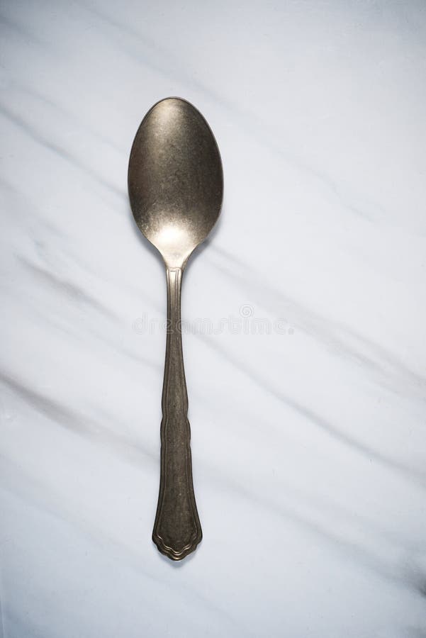 Metal spoon view stock photo. Image of macro, handmade - 174586534