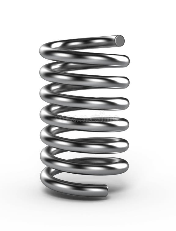 Metal spring stock illustration. Illustration of silver - 15234681