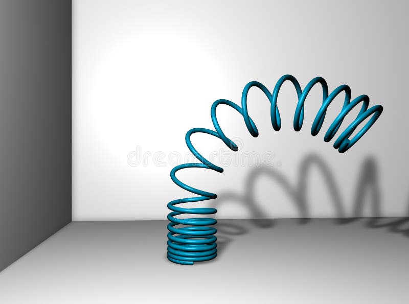Metal spring stock illustration. Illustration of silver - 15234681