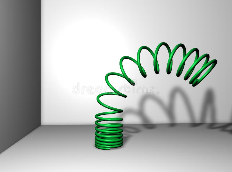 Metal spring stock illustration. Illustration of silver - 3309768