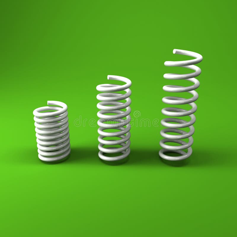 3d spiral, spring stock illustration. Illustration of shadow - 3160418