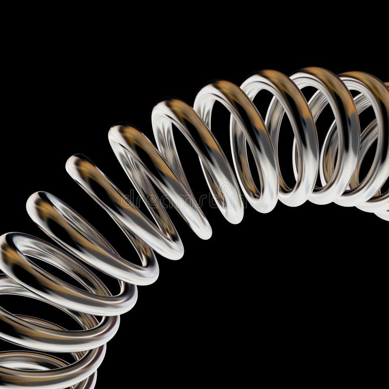 Metal spring background stock illustration. Illustration of absorber ...